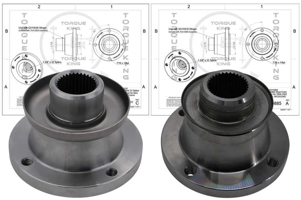 Back in Stock! USA Made 32 Spline CV Flange Yokes!