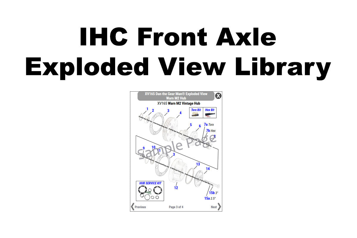 International Front Axle Exploded Views