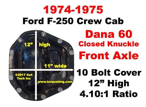 IDN-133 Ford Dana 60 Closed Knuckle Front Axle Identification Guide