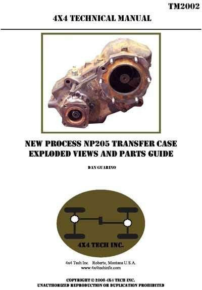 TM2002 NP205 Exploded View and Parts Guide