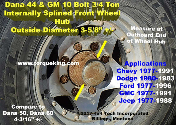 IDN-136 Dana 44IFS Twin Traction Beam Front Axle Identification