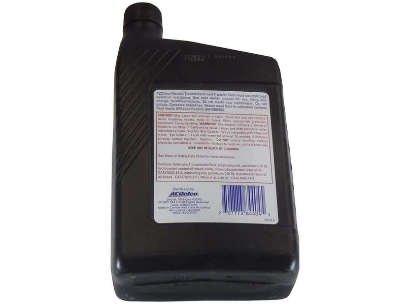 GM 88861800 Manual Transmission Fluid | Buy ACDelco Manual Transmission ...