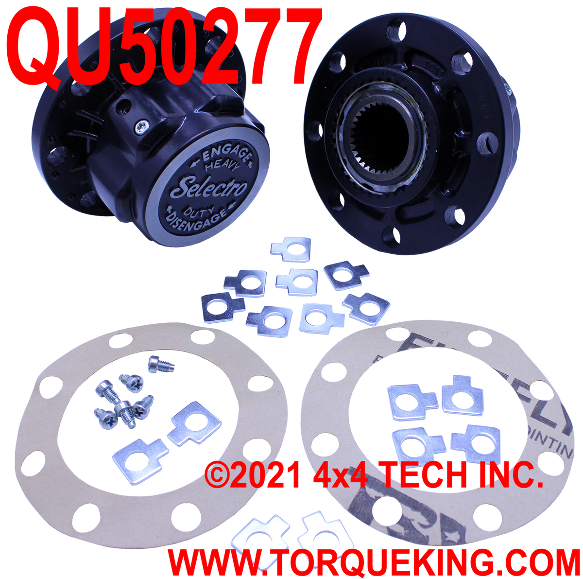 QU50277 Selectro 8 Bolt Lock Out Hub Set for Dana 60 Axles