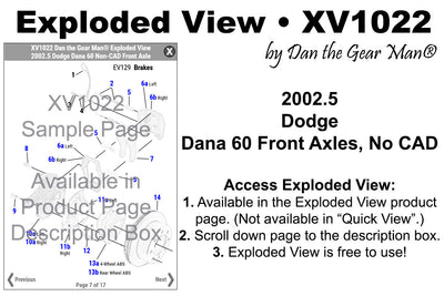 Dodge & Ram Front Axle Exploded Views